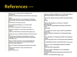 -Duodenal perforation- During ERCP procedure -Review of literature | PPT