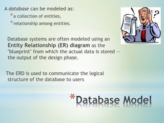 Entity Relationship Diagram | PPT