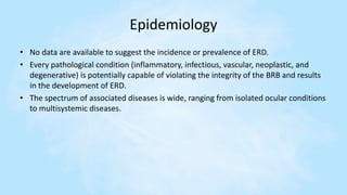 Exudative Retinal Detachment | PPTX