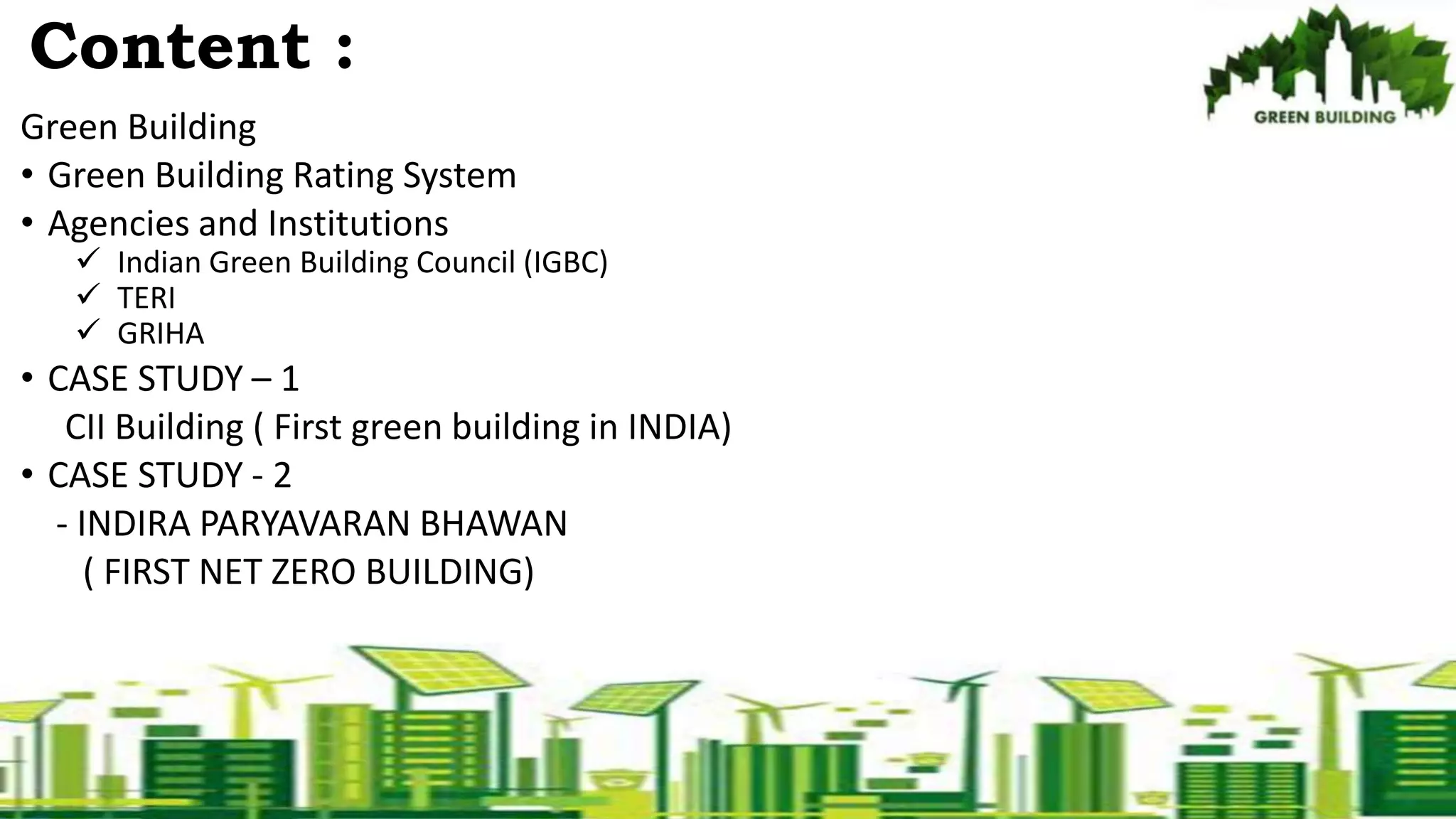 Environmental responsive design - Building rating systems | PPTX