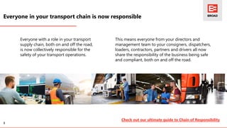 EROAD Chain of Responsibility | PPTX