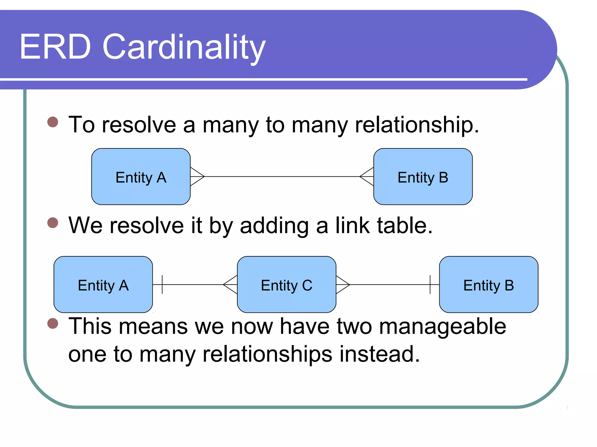 Erd cardinality | PPT