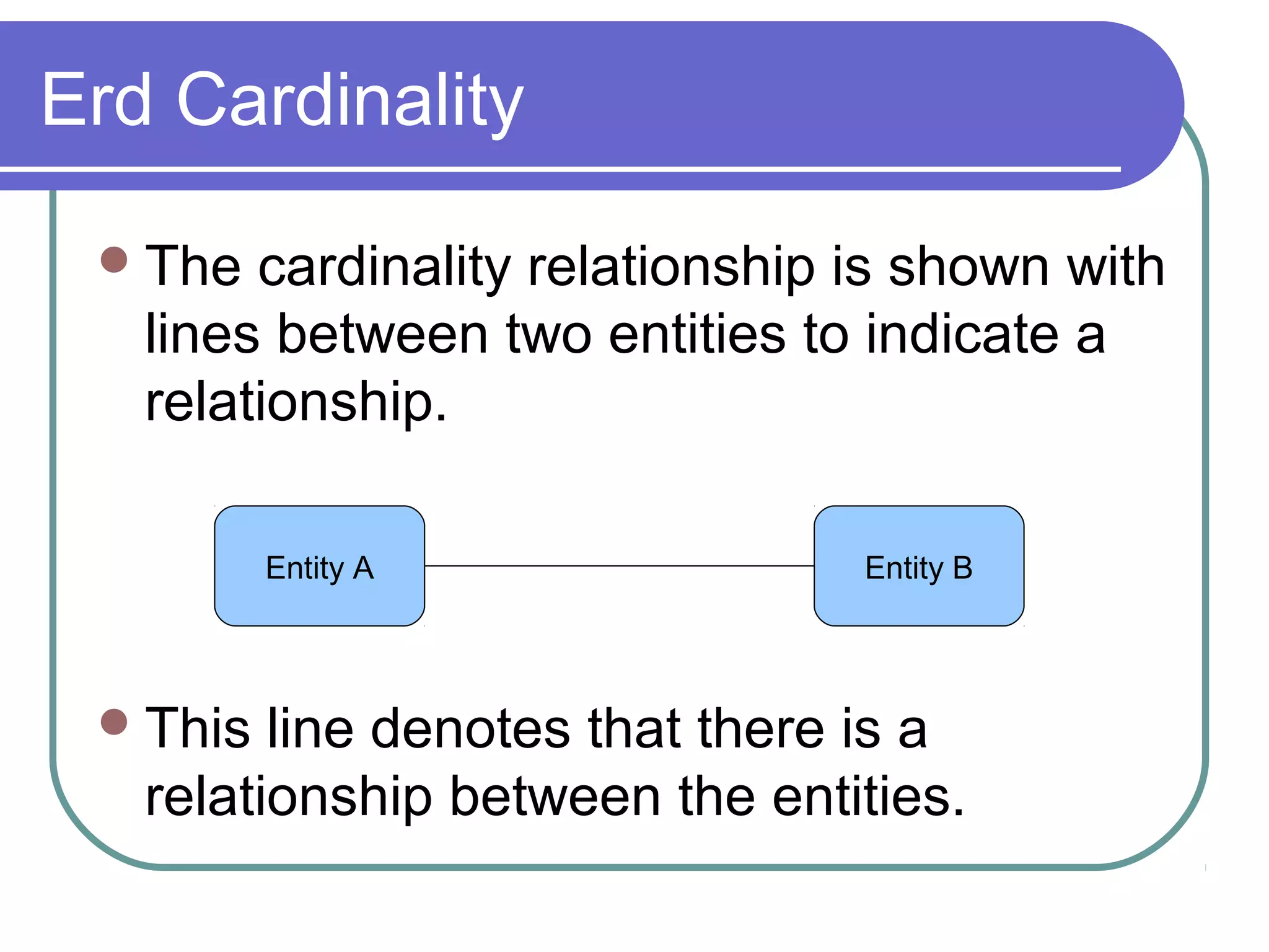 Erd cardinality | PPT