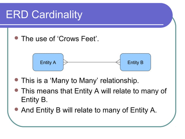 Erd cardinality | PPT | Databases | Computer Software and Applications