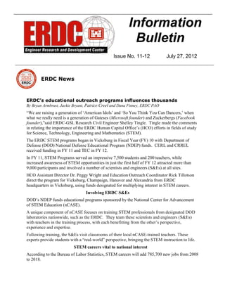 ERDC educational outreach | PDF