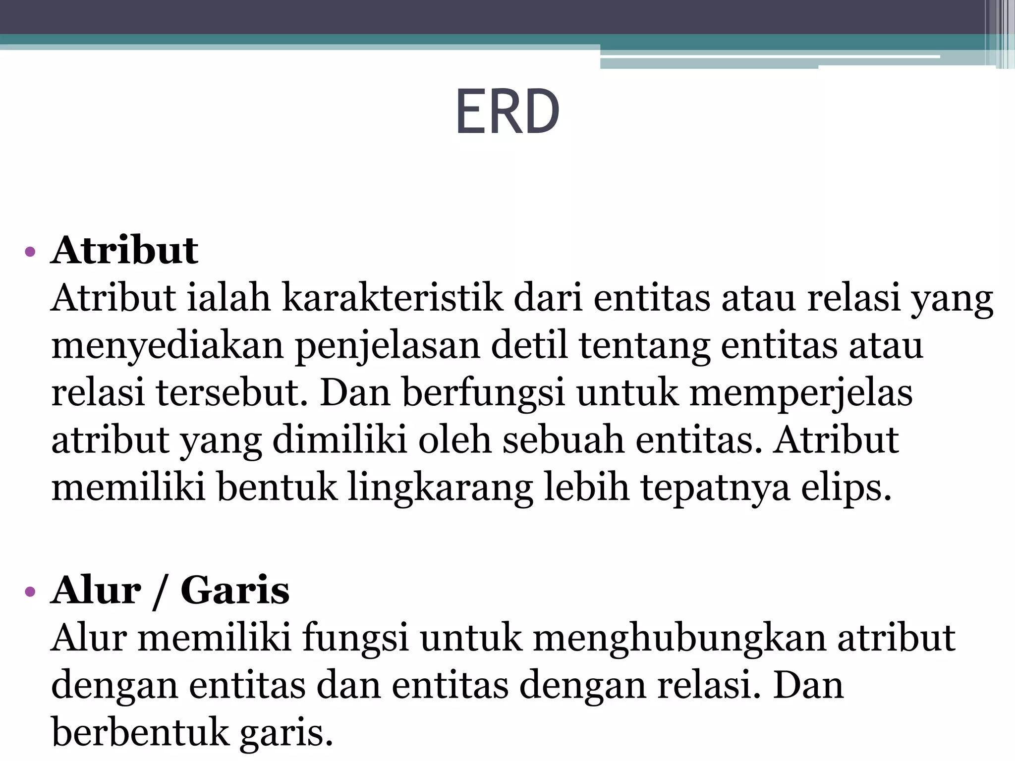 Erd (entity relationship diagram) | PPTX