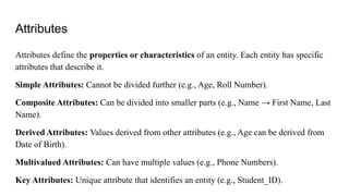 Entity Relationship Diagram and Constraints | PPTX