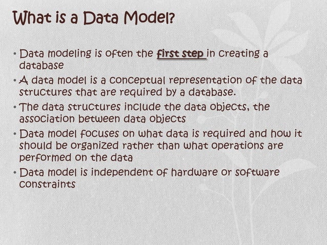 Data Modeling Basics | PPTX