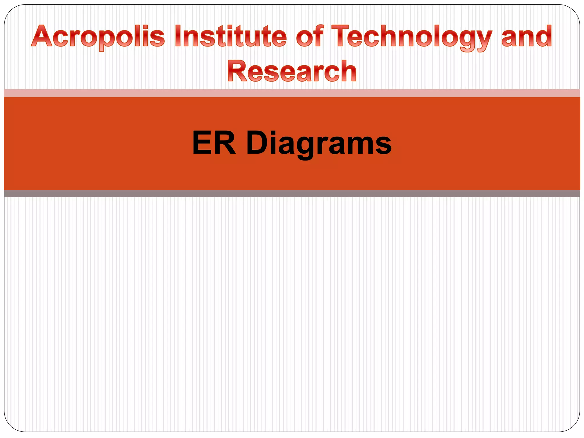 Er diagrams presentation | PPTX