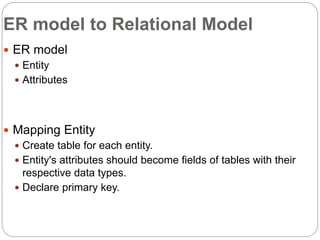 Er diagrams presentation | PPTX
