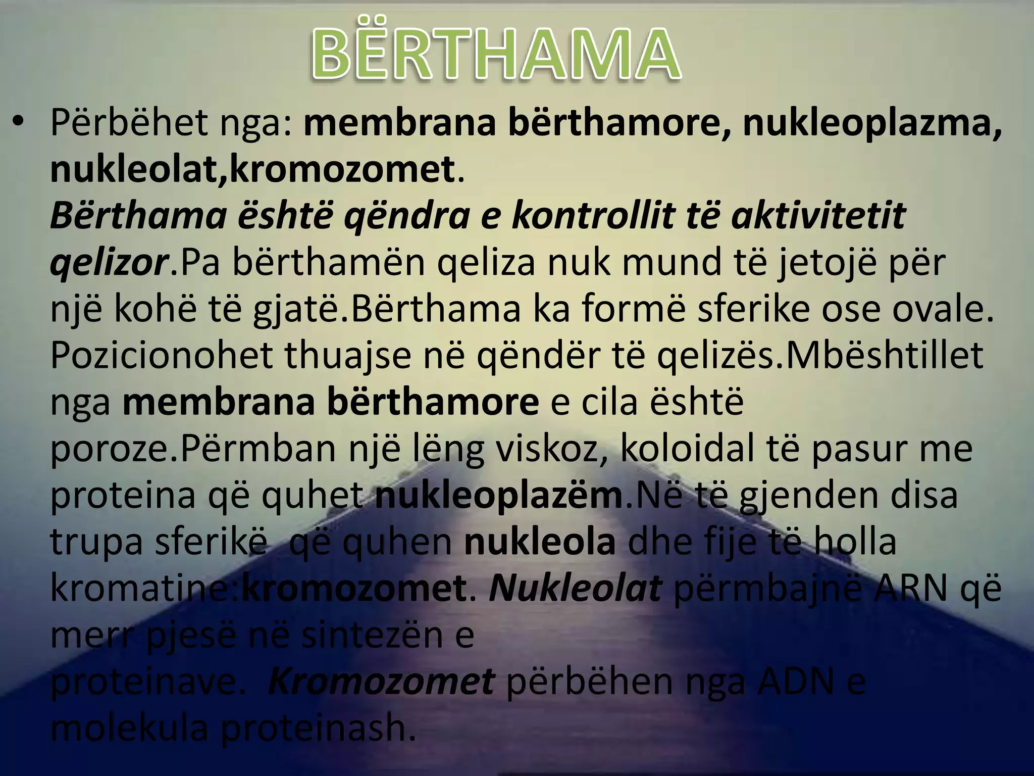 Biologji - Qeliza,Struktura Dhe Funksioni I Saj | PPTX