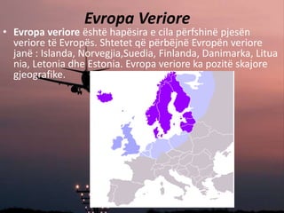 Gjeografi - Evropa | PPTX