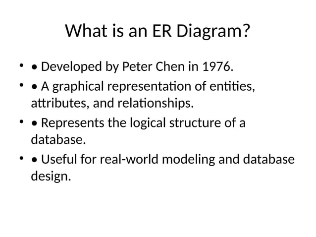 ERD_Introduction_Presentation for Er diag | PPT