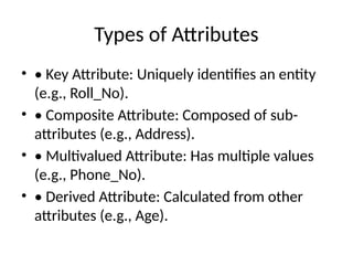 ERD_Introduction_Presentation for Er diag | PPT