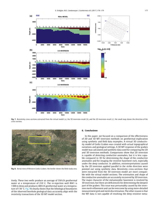 The conductivity structure of the Gediz Graben geothermal area extracted from 2D and 3D ...