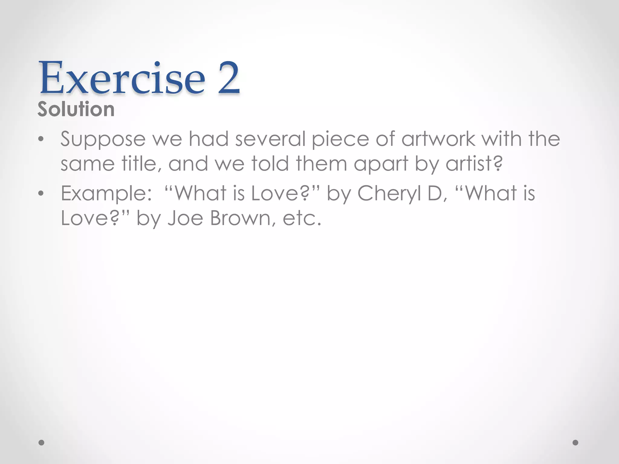 Erd practice exercises | PPTX