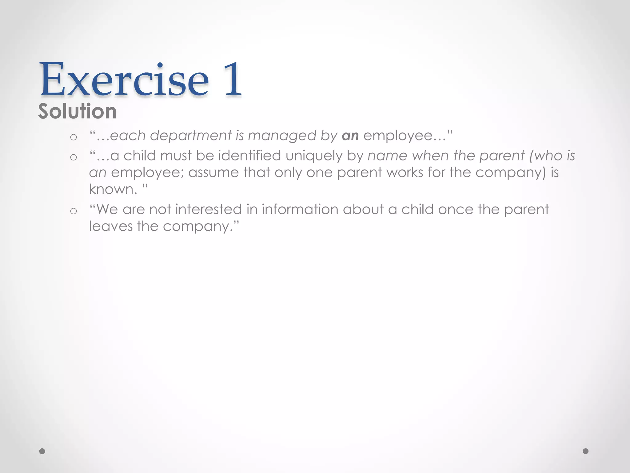 Erd practice exercises | PPTX