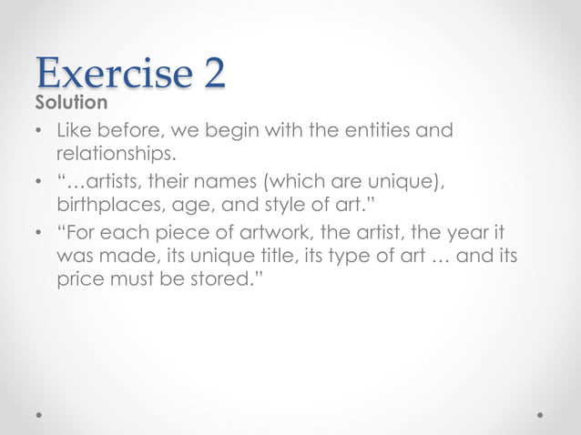 Erd practice exercises | PPTX