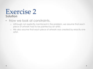 Erd practice exercises | PPTX