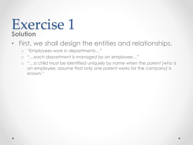 Erd practice exercises | PPTX