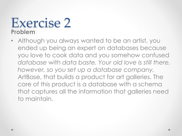 Erd practice exercises | PPTX