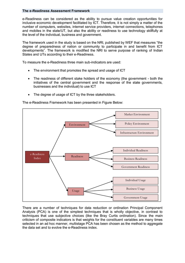 E readiness assessment framework | PDF | Technology & Computing