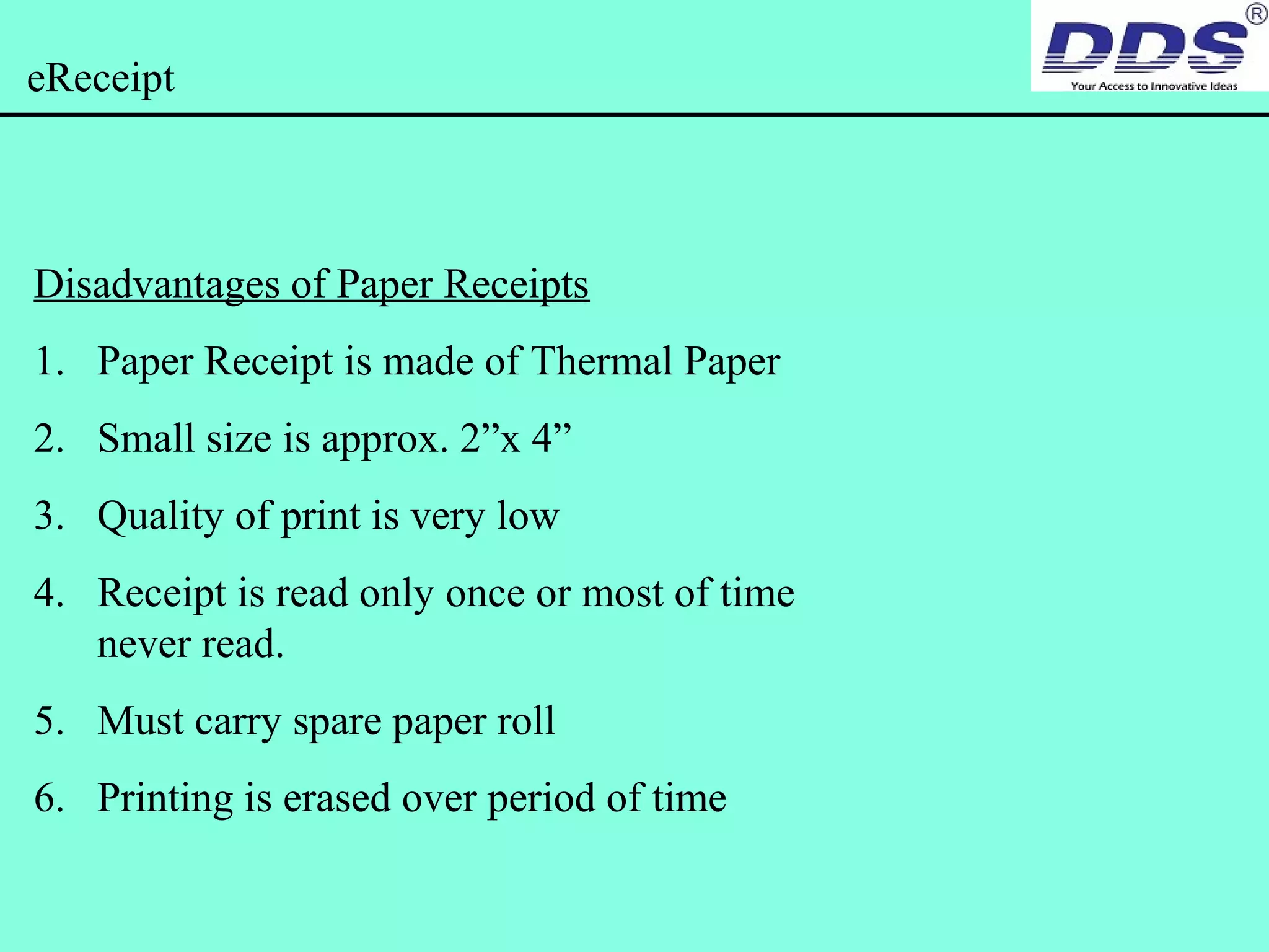E receipt - | PPT