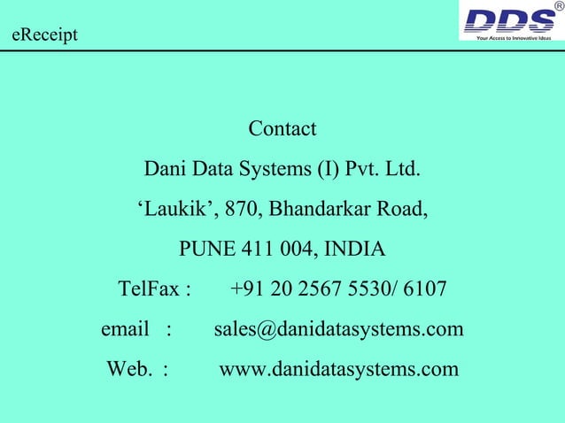 E receipt - | PPT | Consumer Electronics | Technology & Computing