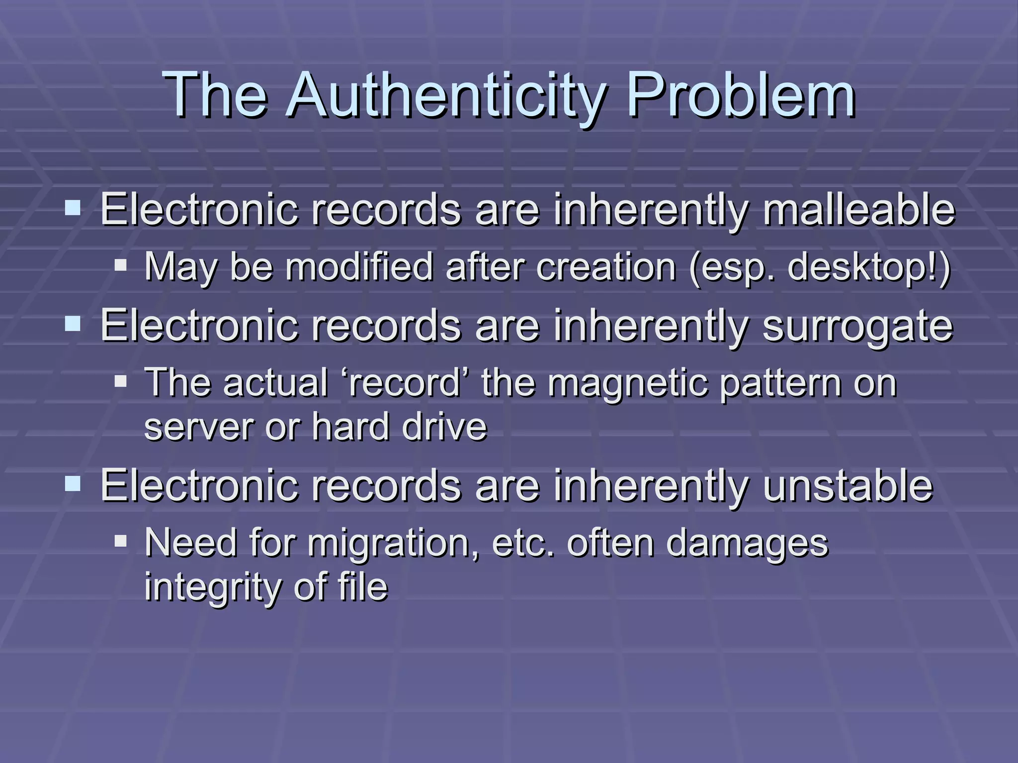 Electronic Records Management | PPT