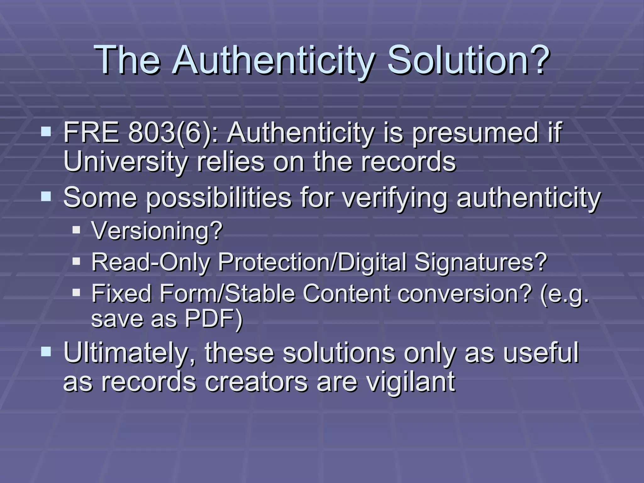 Electronic Records Management | PPT