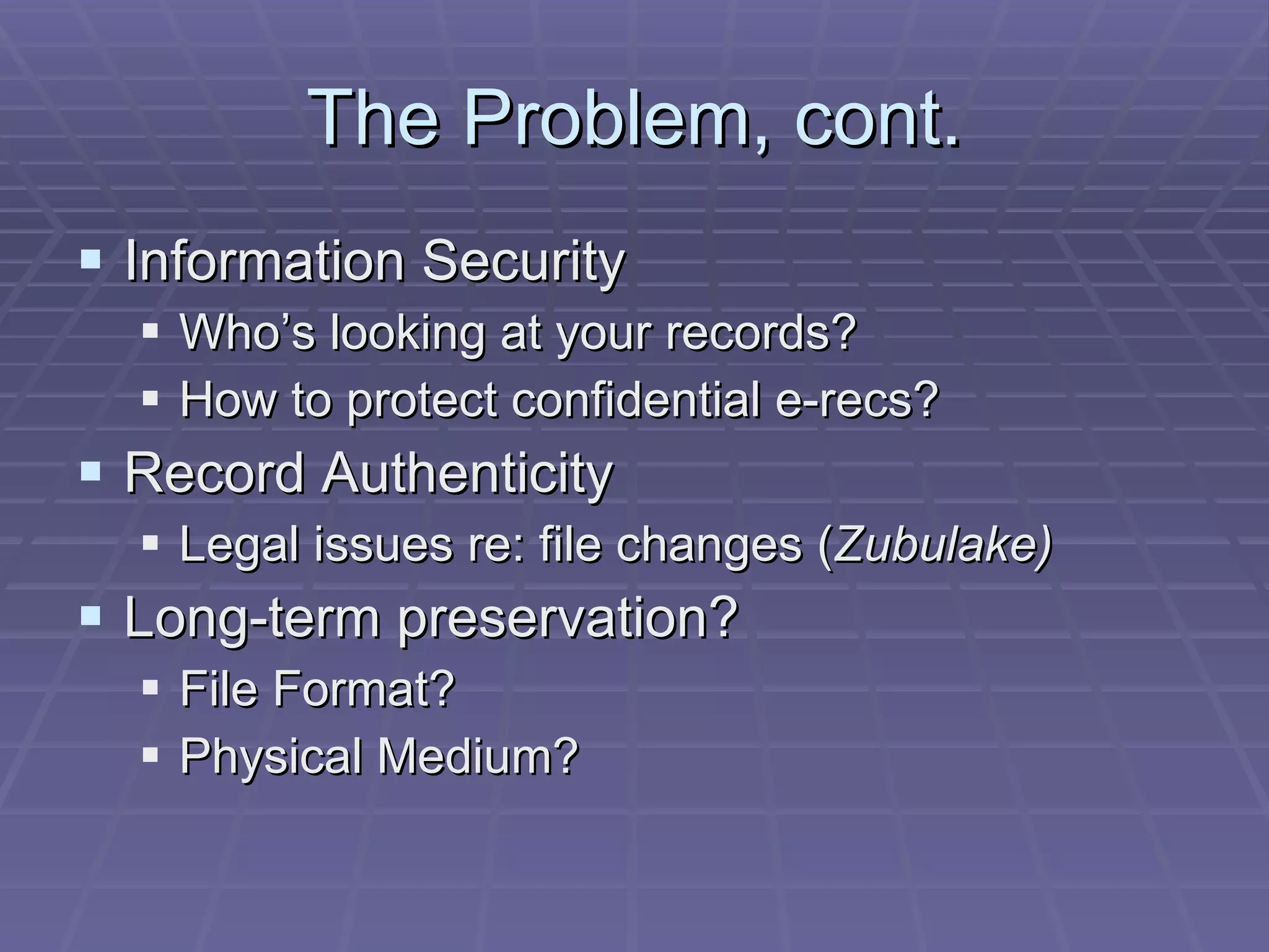 Electronic Records Management | PPT