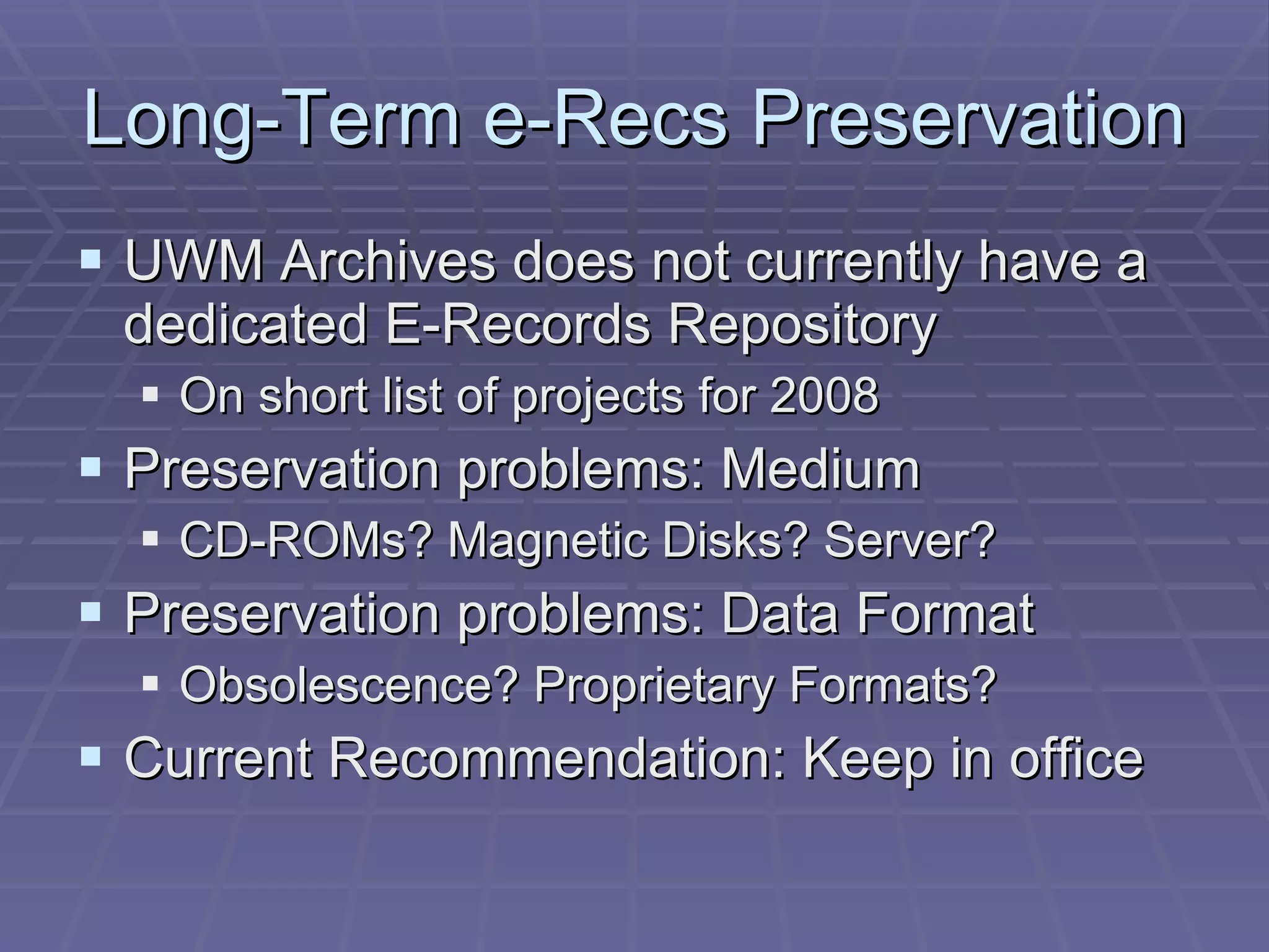 Electronic Records Management | PPT