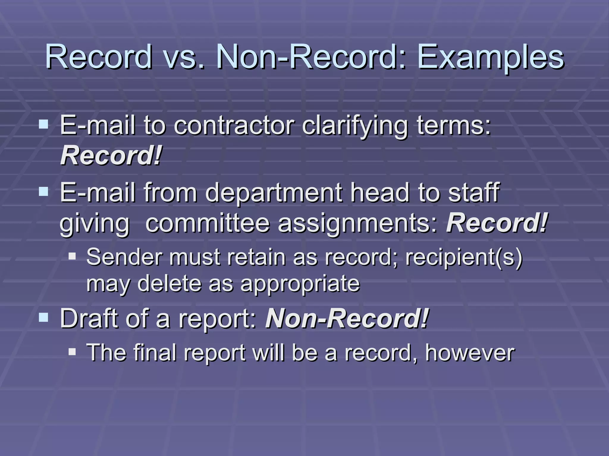 Electronic Records Management | PPT