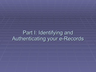 Electronic Records Management | PPT