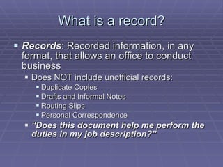 Electronic Records Management | PPT