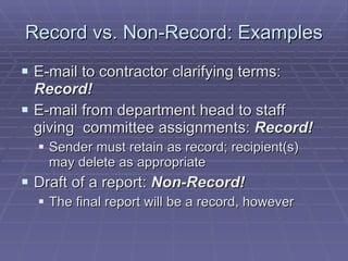Electronic Records Management | PPT