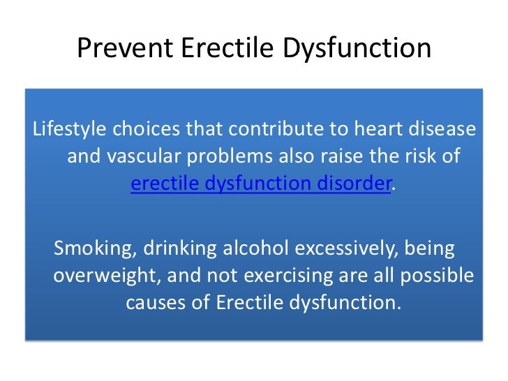 Erectile Dysfunction Facts Erectile Dysfunction Facts