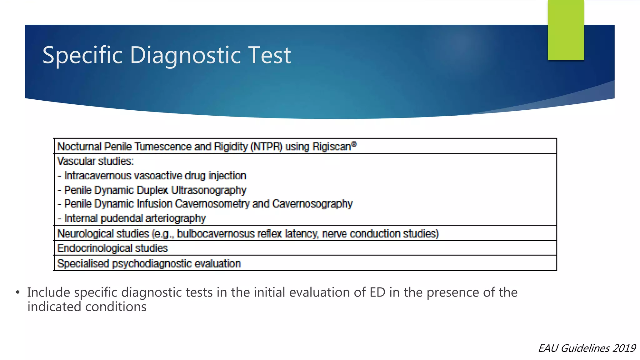 Erectile Dysfunction | PPTX
