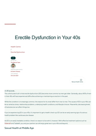Erectile dysfunction after 40 years (2) (1) | PDF