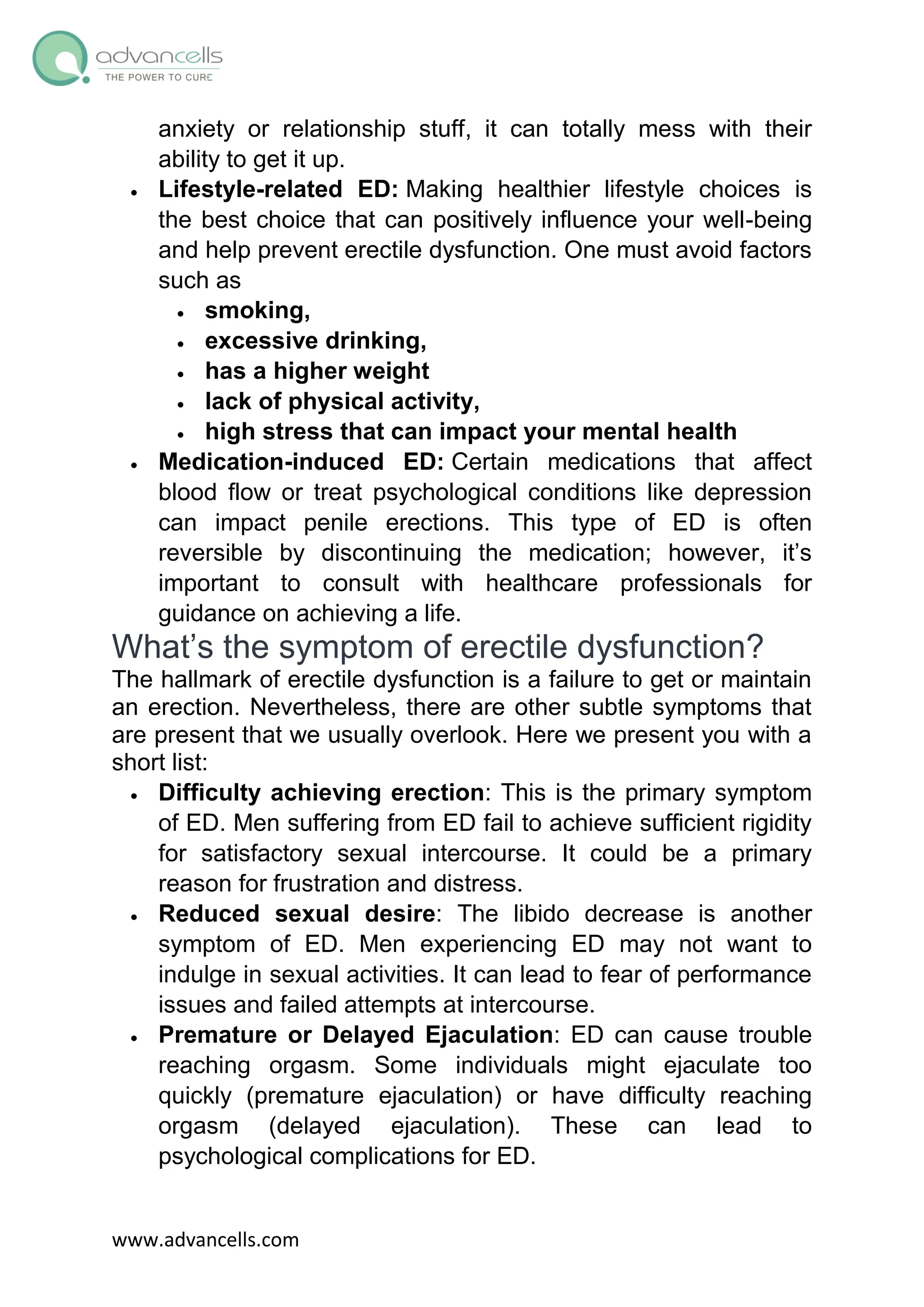Understanding Erectile Dysfunction and Its Promising Stem Cell ...