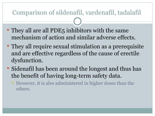 Erectile Dysfunction And Tadalafil | PPT