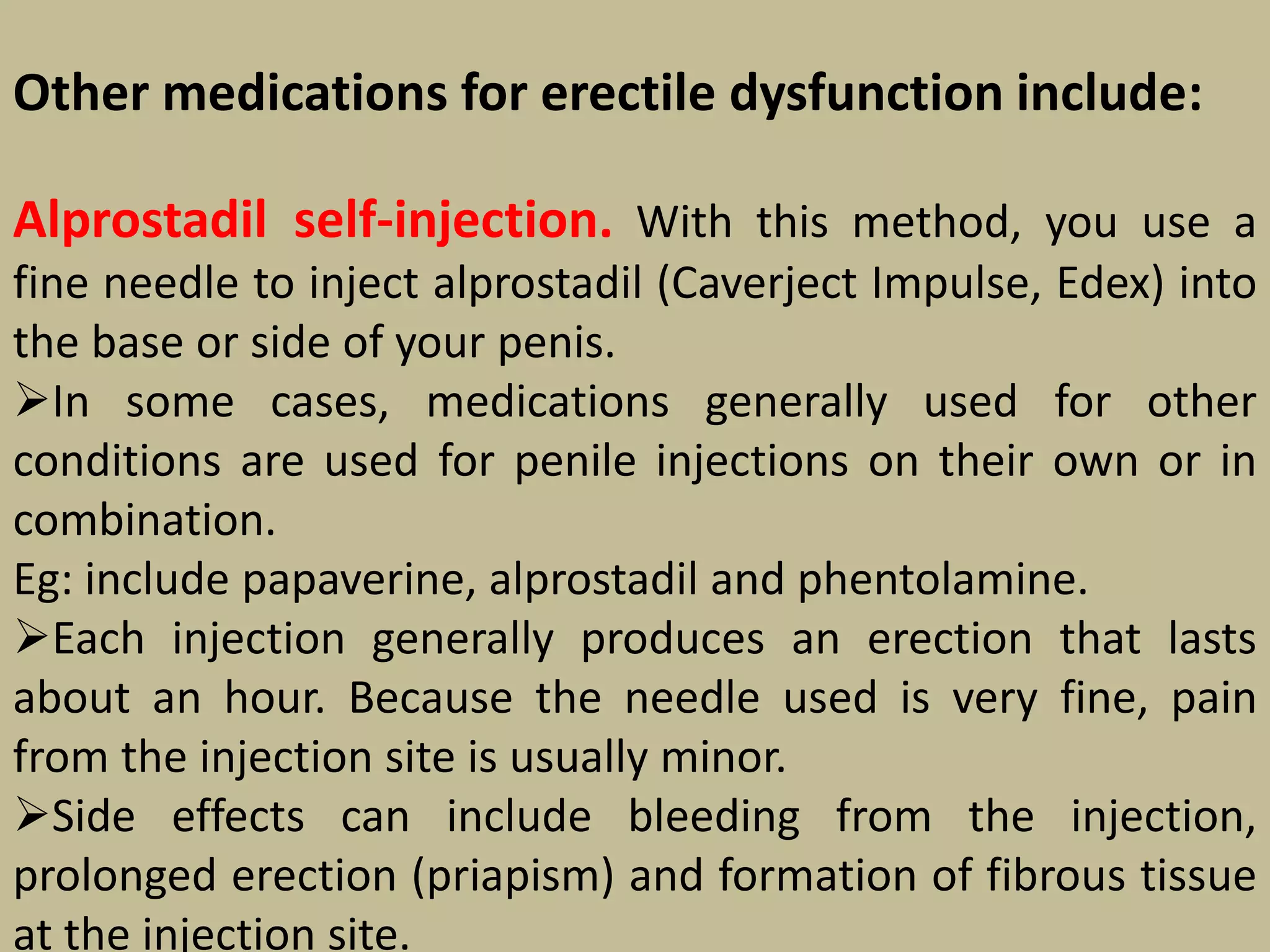 Erectile dysfunction (ed) | PPTX