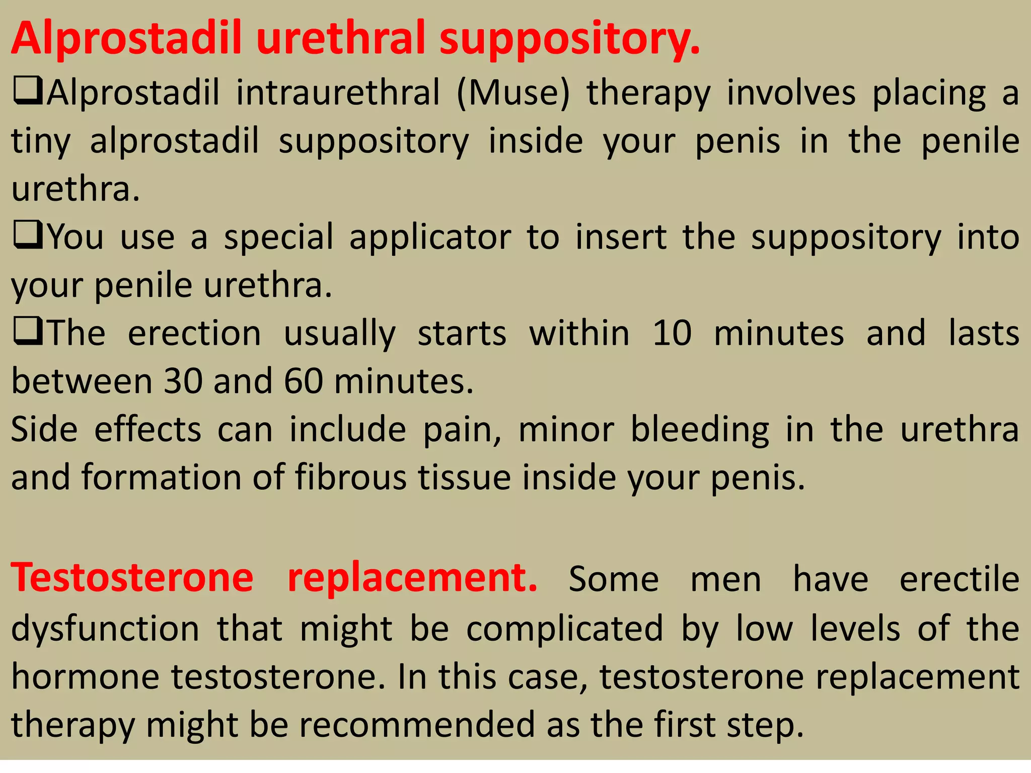 Erectile dysfunction (ed) | PPTX