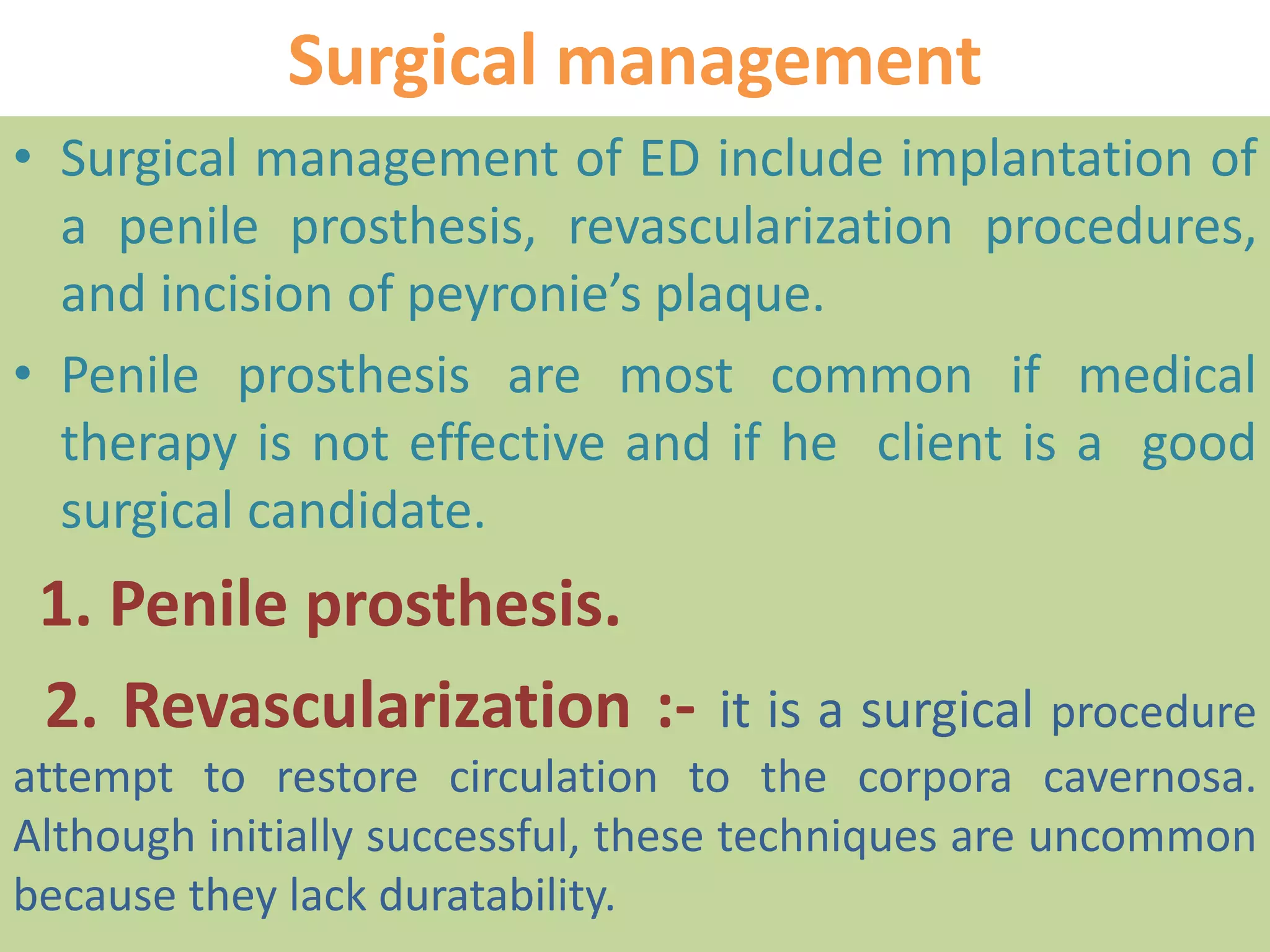 Erectile dysfunction (ed) | PPTX