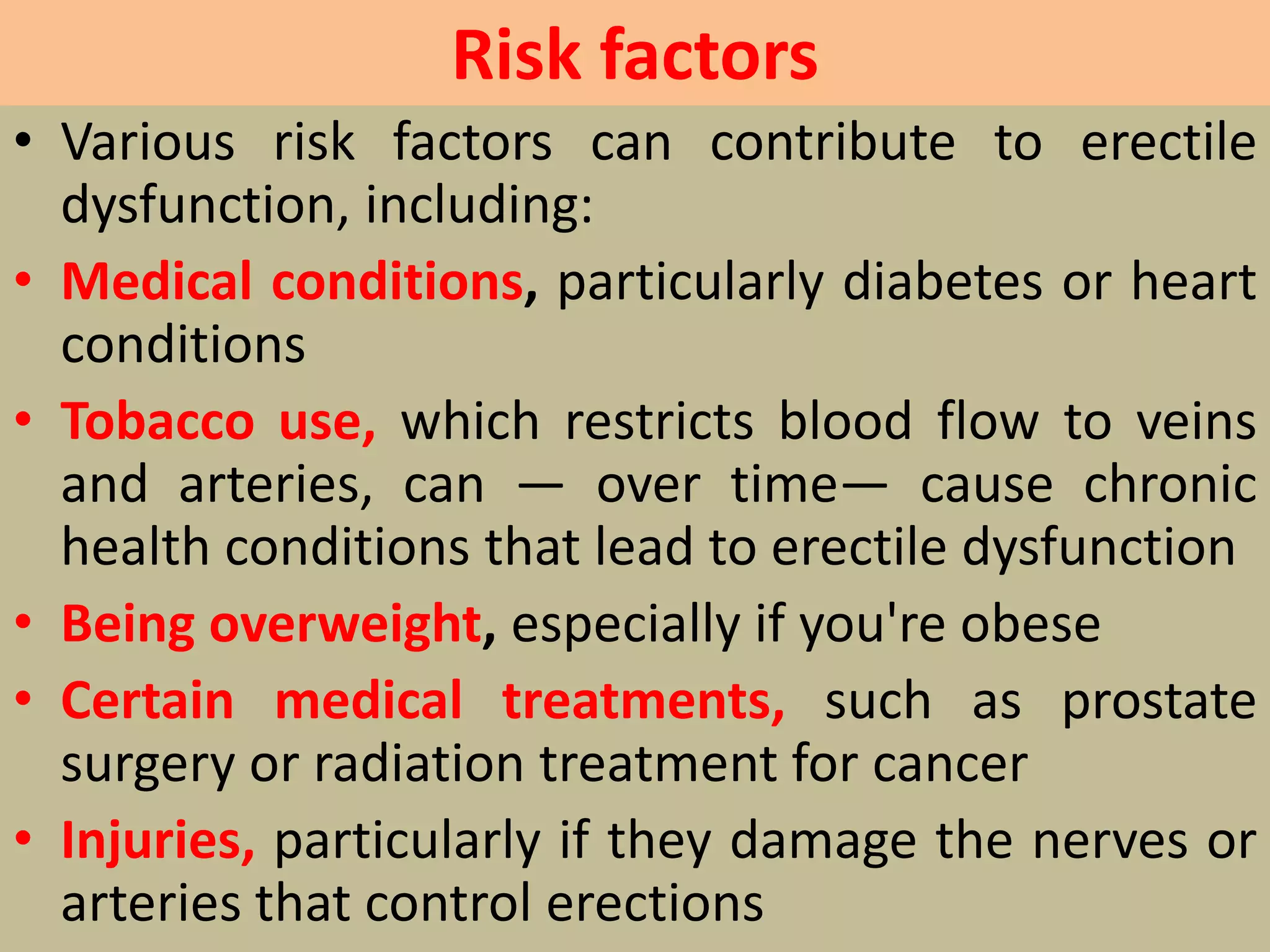 Erectile dysfunction (ed) | PPTX
