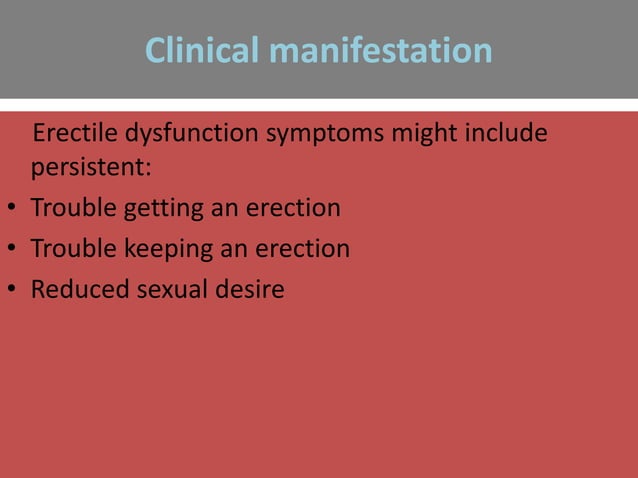 Erectile dysfunction (ed) | PPTX | Sexual Conditions | Sexual Health