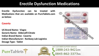 Erectile Dysfunction Medications From Pure Tablets.com