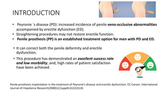 ERECTILE RESTORATION: SURGICAL Peri-operative management and guidelines ...