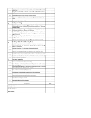 Erection Checklist for Solar Inverters, Solar Transformers & Solar ...