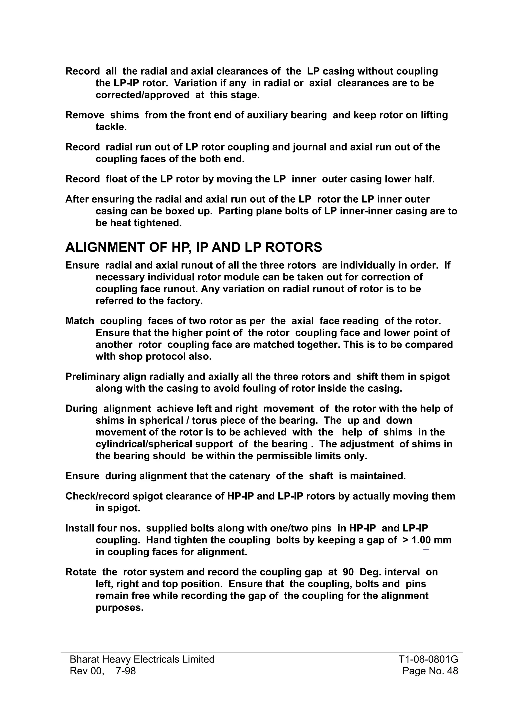 Ere ction manual bhel | PDF